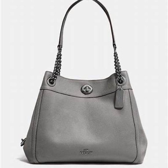 Coach | Bags | Coach Turnkey Light Grey Purse | Poshmark